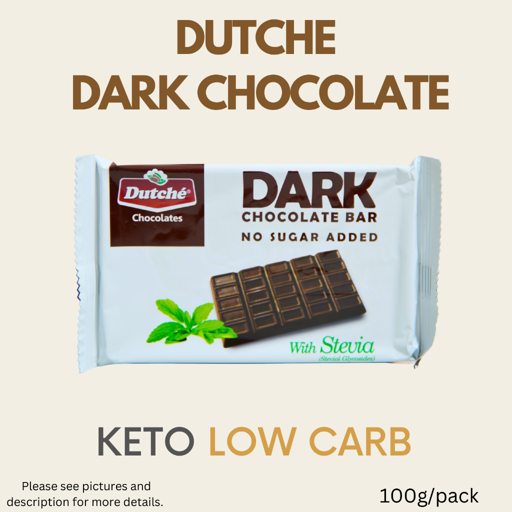 Dutche Dark Chocolate 100g | Keto| Low Carb Approved | Vegan | Gluten ...