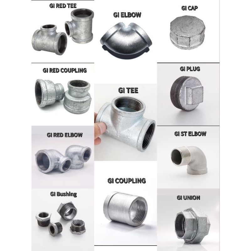 GI Fittings HEAVY DUTY -Elbow.Couplin,FRANCE ,Tee Union plug cap ST ...