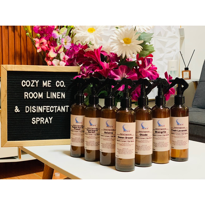 Cozy Me Co. Room / Car / Linen Fragrance & Disinfectant Spray | Shopee ...