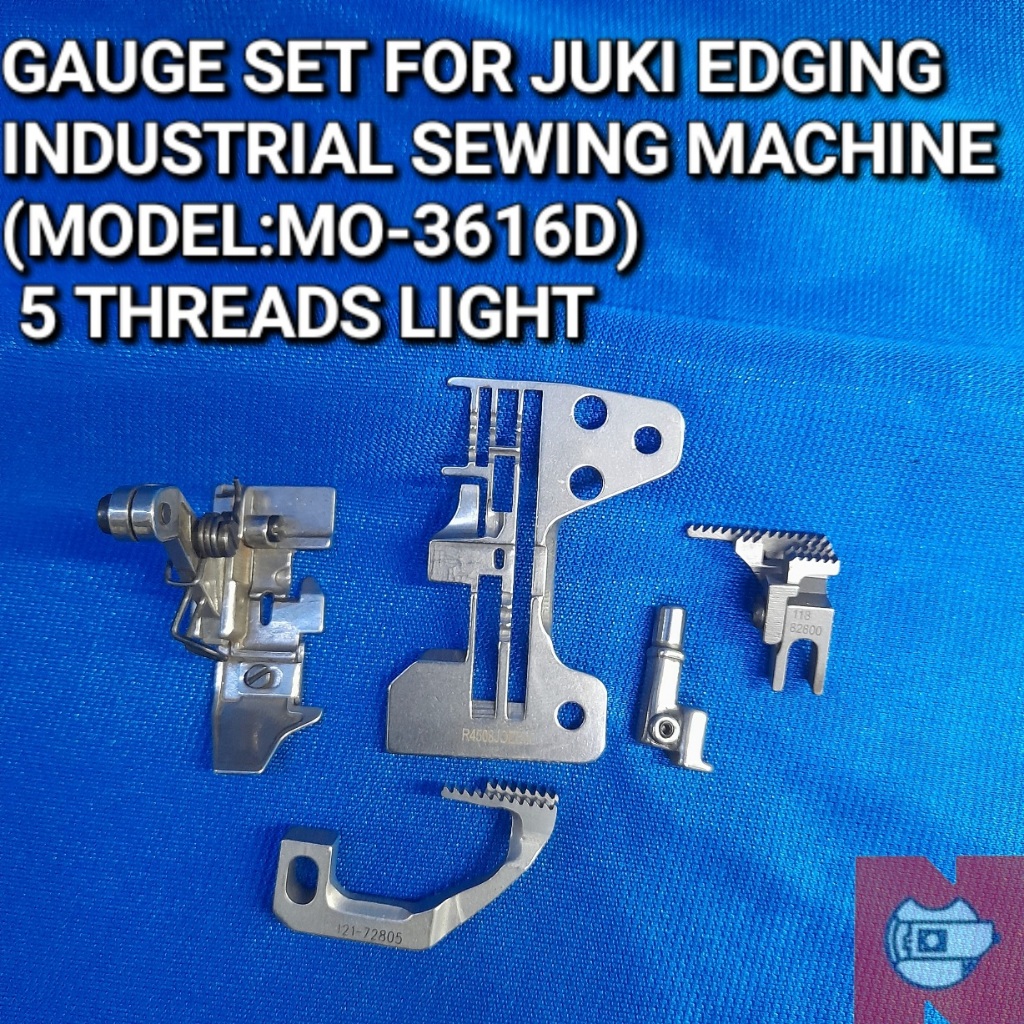 GAUGE SET JUKI MODEL:MO-3616D 5 THREADS LIGHT FOR EDGING SEWING MACHINE ...