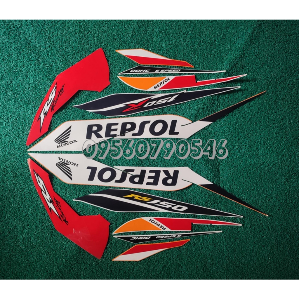 HONDA RS 150 REPSOL STOCK DECAL/STICKER | Shopee Philippines
