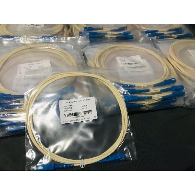 2M SINGLE CORE MODE FIBER OPTIC CABLE PATCH CORD | Shopee Philippines
