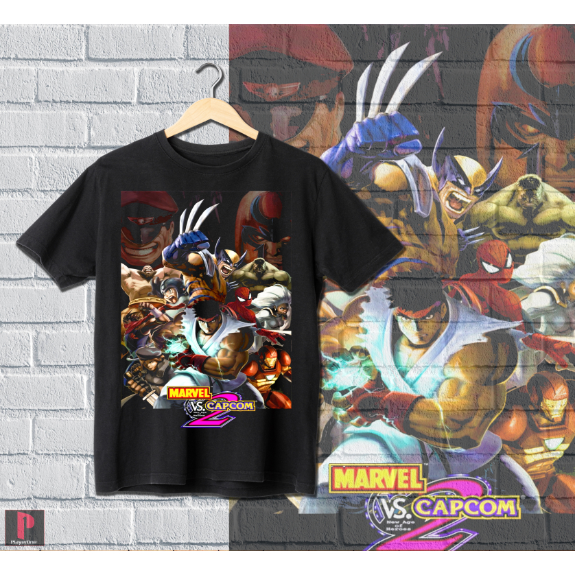 Marvel Vs. Capcom 2 Game Shirt | Asian Size | CVC Cotton | PlayStation ...