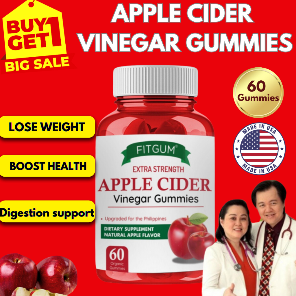 FITGUM Apple Cider Vinegar Gummies Original The Fun And Yummy Way To ...