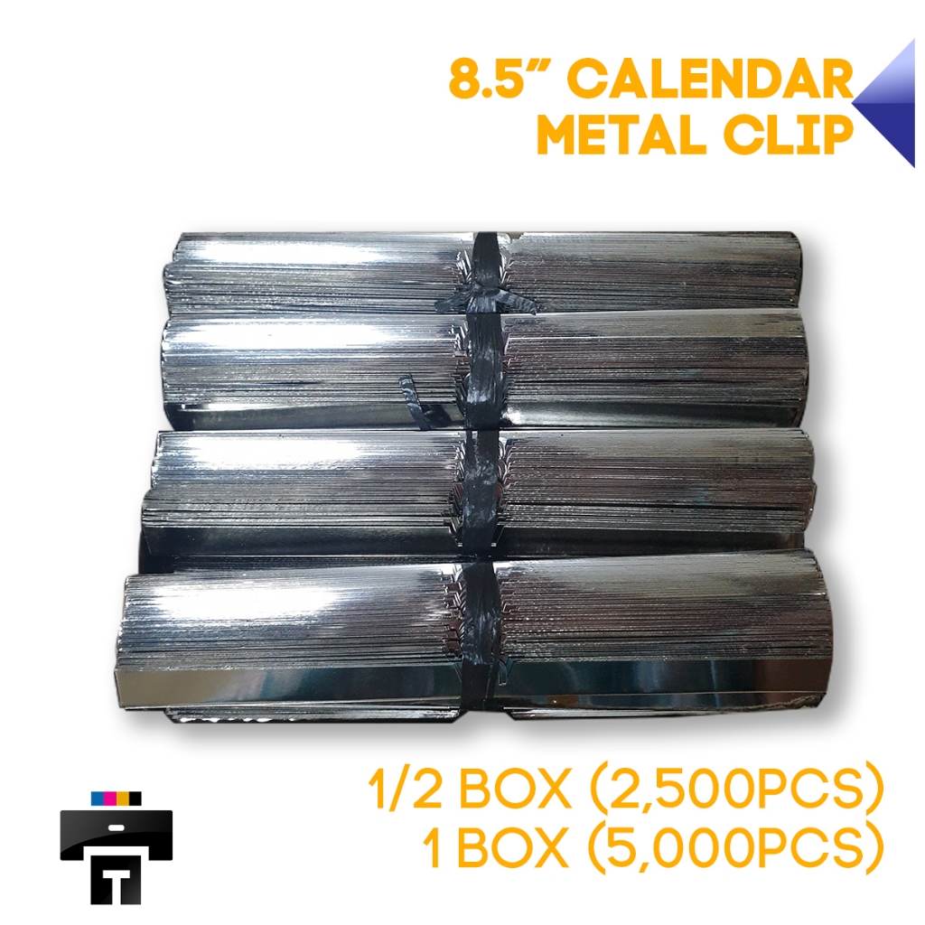 8.5 inches Calendar Metal Clips Best for short and long paper | 1/2box ...