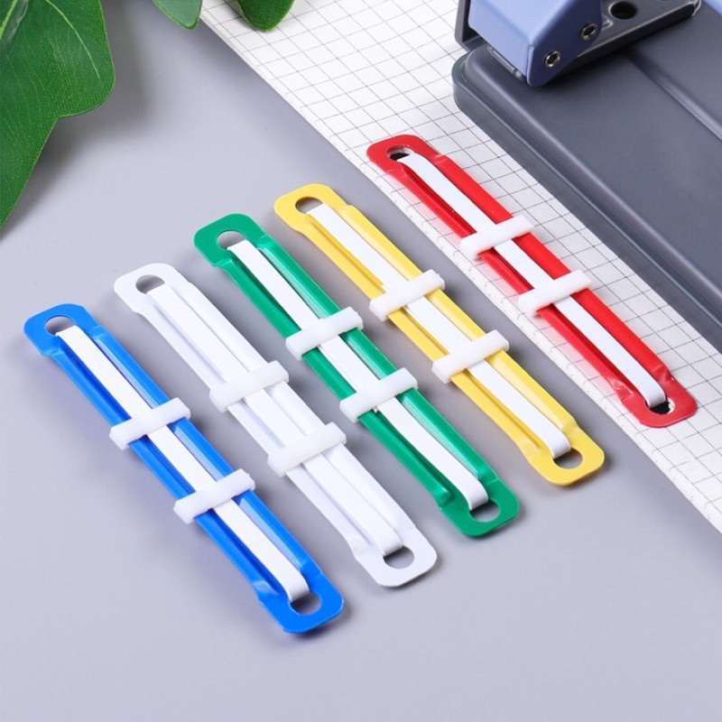 One box/50pcs 8cm Paper Fastener long Plastic Office Fasteners School ...