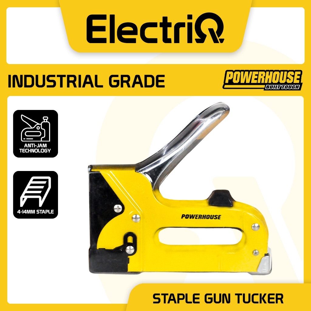 Electriq l Powerhouse Staple Gun Tacker Tucker Industrial Grade 4-14mm ...