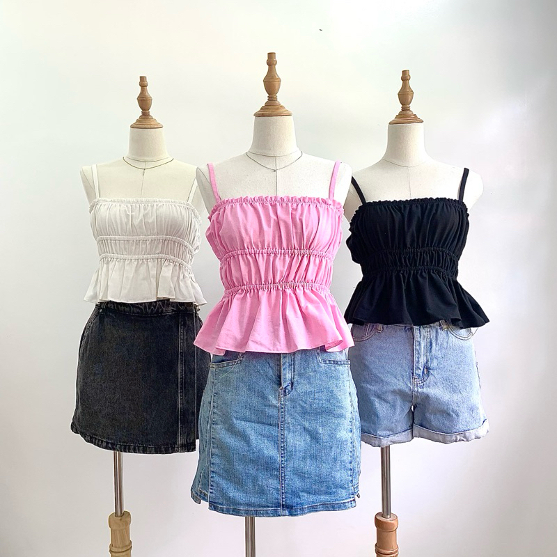 String Strap Garterized Tube | Shopee Philippines