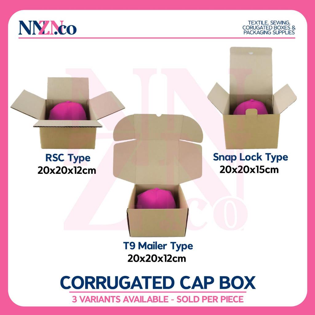 NNZN Corrugated Cap Box (3 Variation) MAILER, SNAP LOCK, RSC Box for ...
