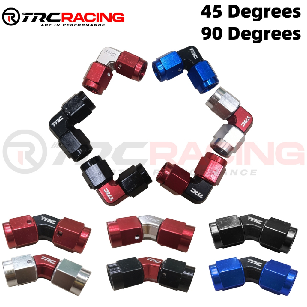 TRC RACING Universal Connector Fittings 45-Degree 90-Degree Motorcycle ...