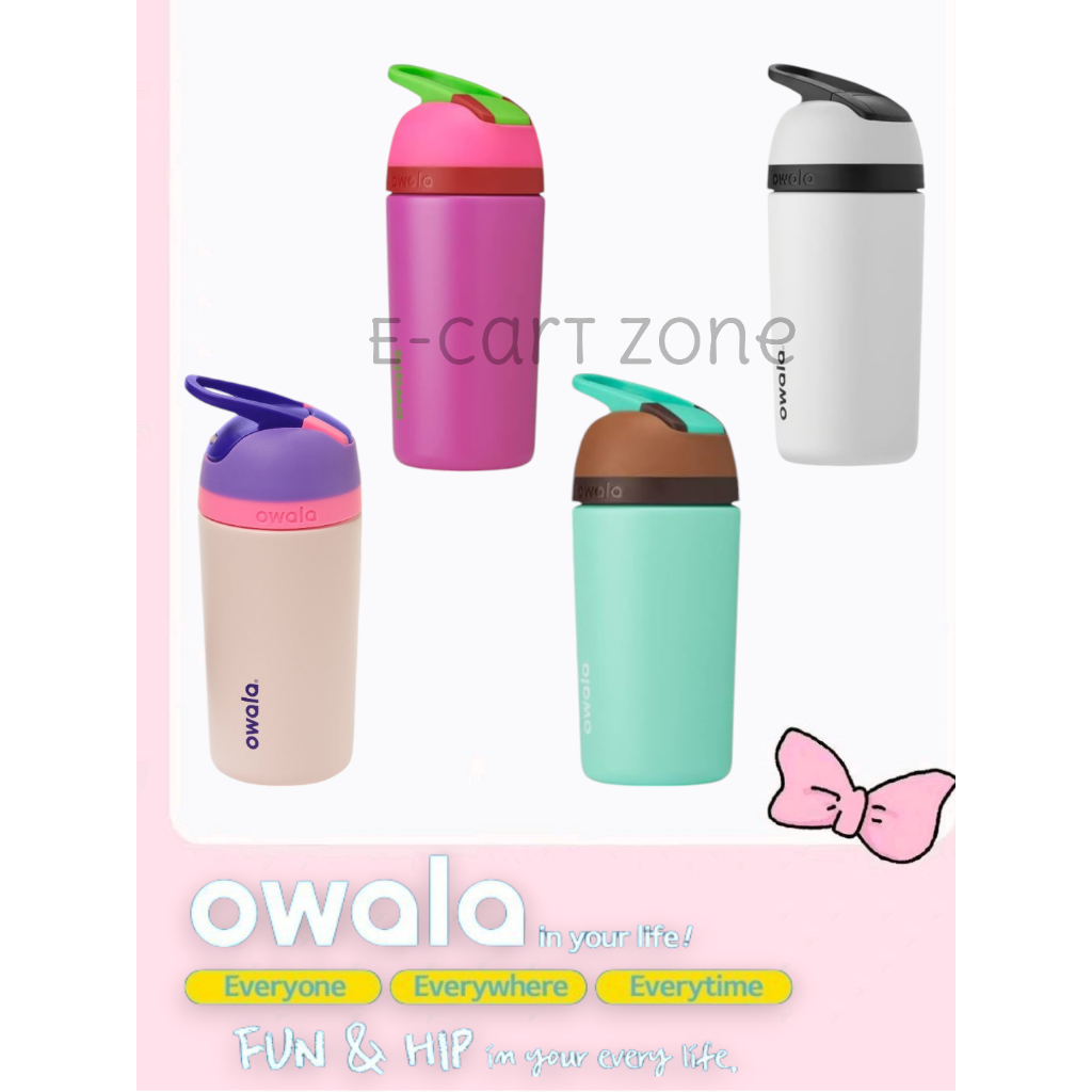 Owala Kids Flip 14 oz Insulated Stainless Steel Water Bottle Tumbler ...