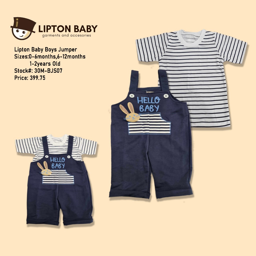 Lipton Baby Boys Jumper : Hello Baby Design | Shopee Philippines