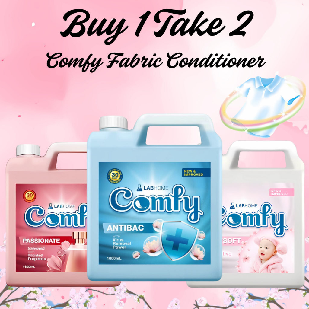 Comfy Liquid Fabric Conditioner Fabric Softener 1000mL New & Improved ...