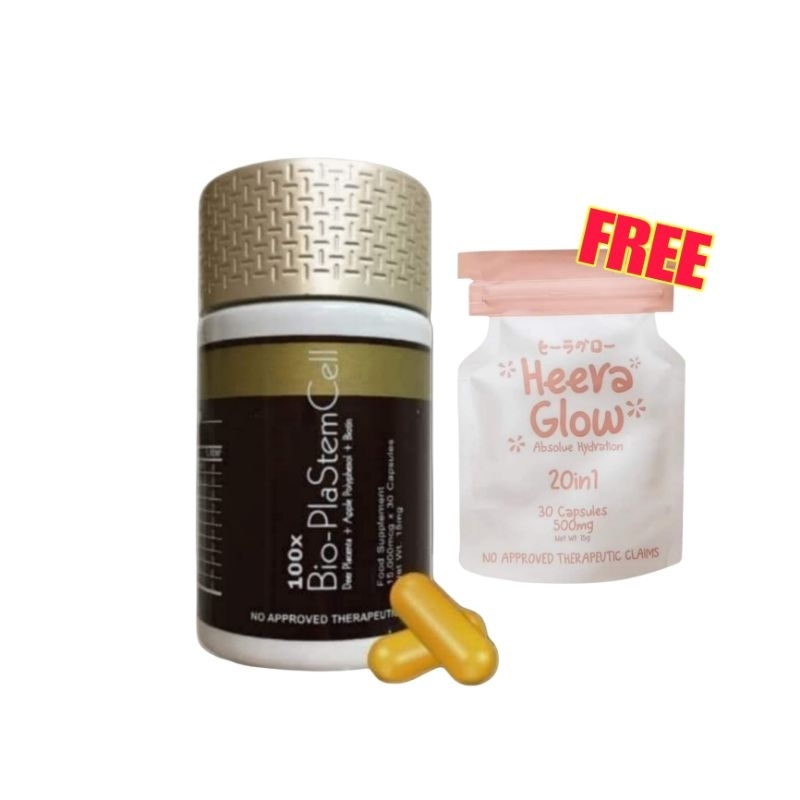 Heera Glow Gluta is Free - Bio PlastemCell 30 Capsule with Deer ...