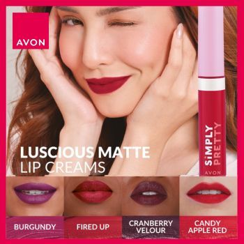 Avon Lipstick Simply Pretty Lip Cream: Glamour Matte, Long-Lasting ...