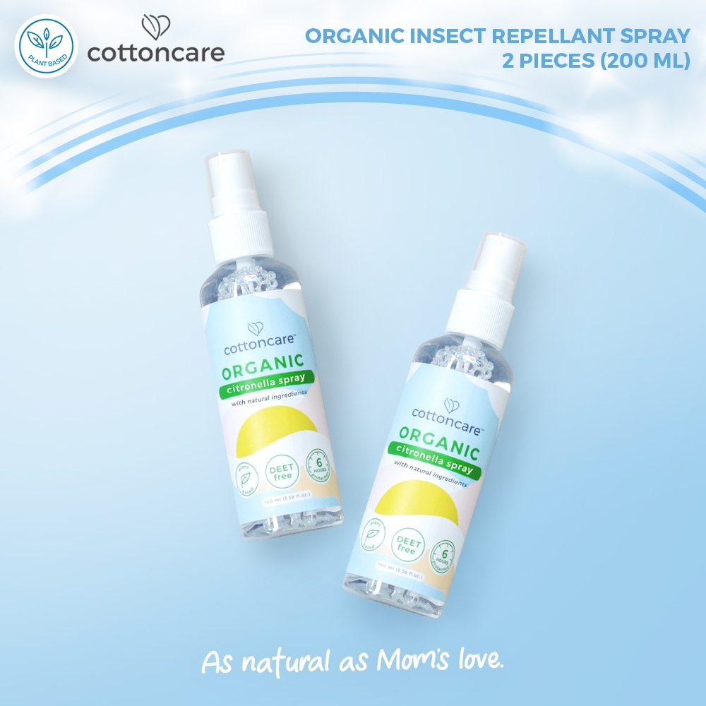 Cottoncare™ (200ML) Organic Citronella Spray DEET Drug Free Natural ...