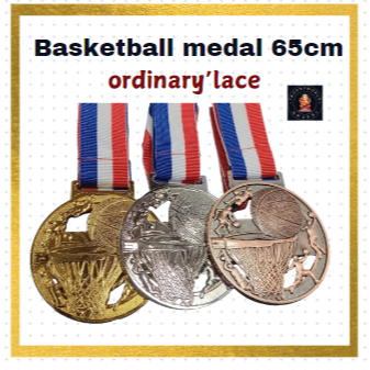 OUR NEW ORDINARY LACE basket BALL MEDAL 6.5CM(GOLD SILVER BRONZE ...