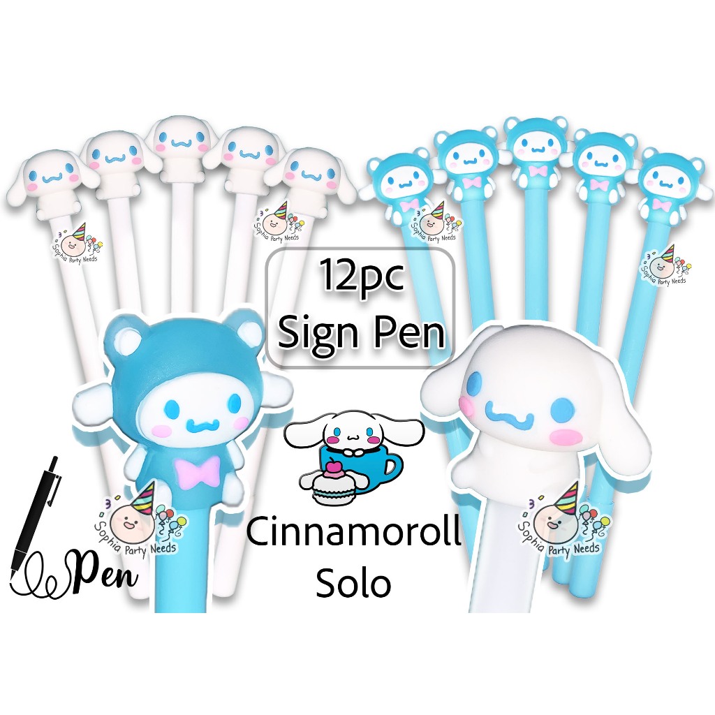 Ball Pen Signpen Blue White Cinna Design Cinnamoroll | Shopee Philippines