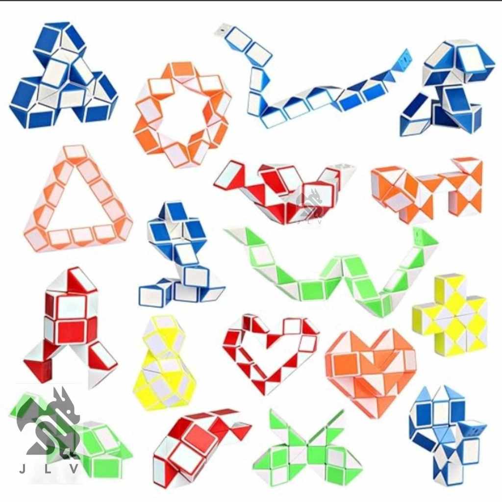Magic Cube Snake Rubiks Rubix Rubic Game Puzzle Party Kid Toy | Shopee ...