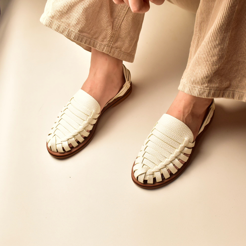 Haceno Footwear Marikina Leather Shoes in White, Black and Brown ...