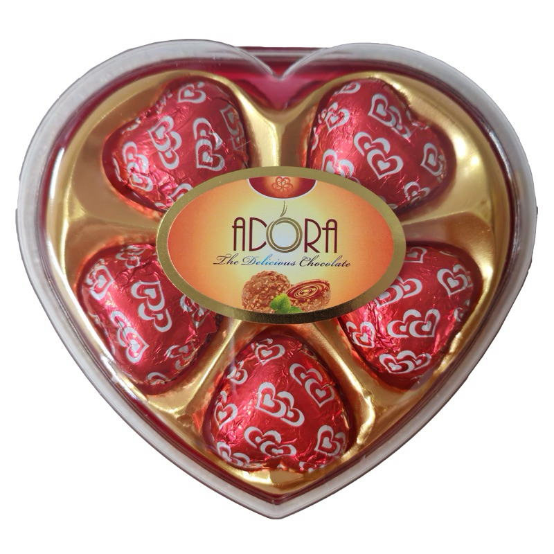 Adora T5 Red Heart Chocolate New 40g | Shopee Philippines