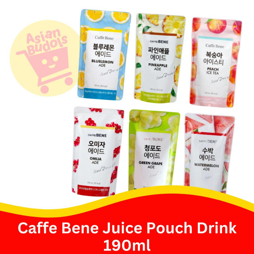 ASIAN BUDOLS - Caffe Bene Juice Pouch Drink (190ml) | Shopee Philippines