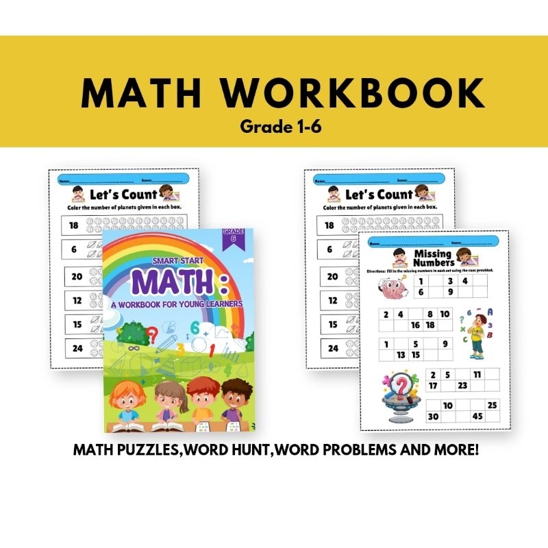 Math Workbook Grade 1 to 6 | Shopee Philippines