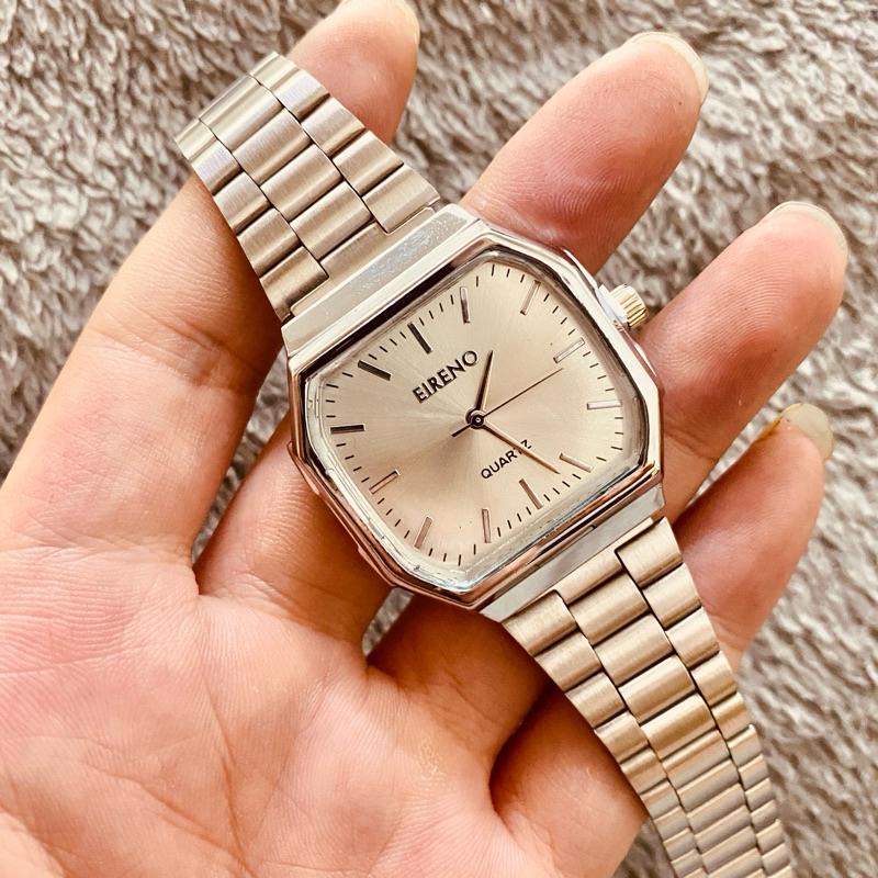 EIRENO Stainless Watch Square Watch for Unisex Top brand luxury quartz ...