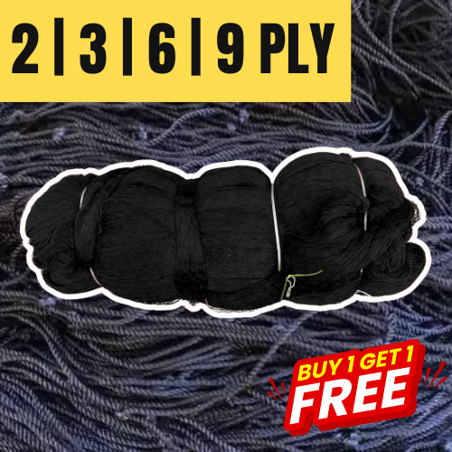 6 / 9 PLY (100 meters) | 200 MESH Black Net | Multi net | Multifilament ...