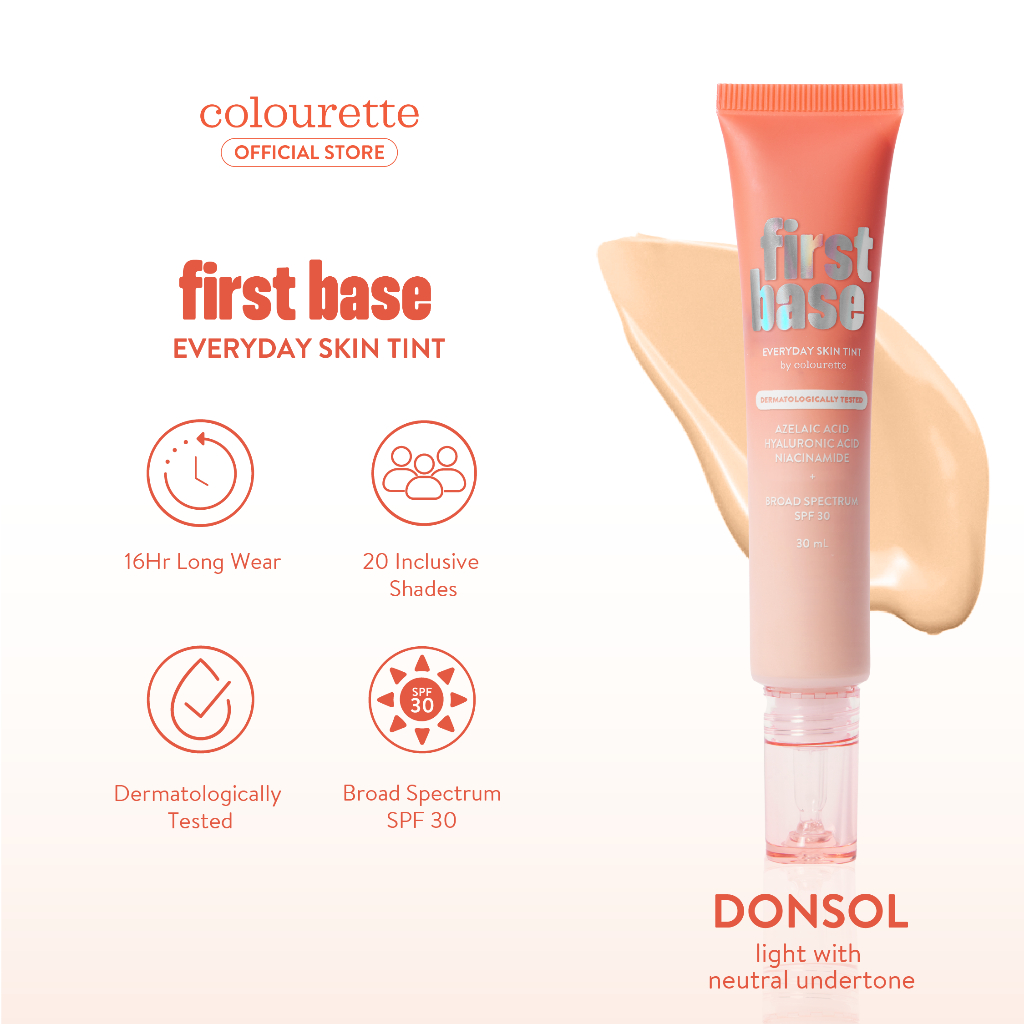 Colourette First Base Everyday Skin Tint SPF30 [Lightweight, Foundation ...