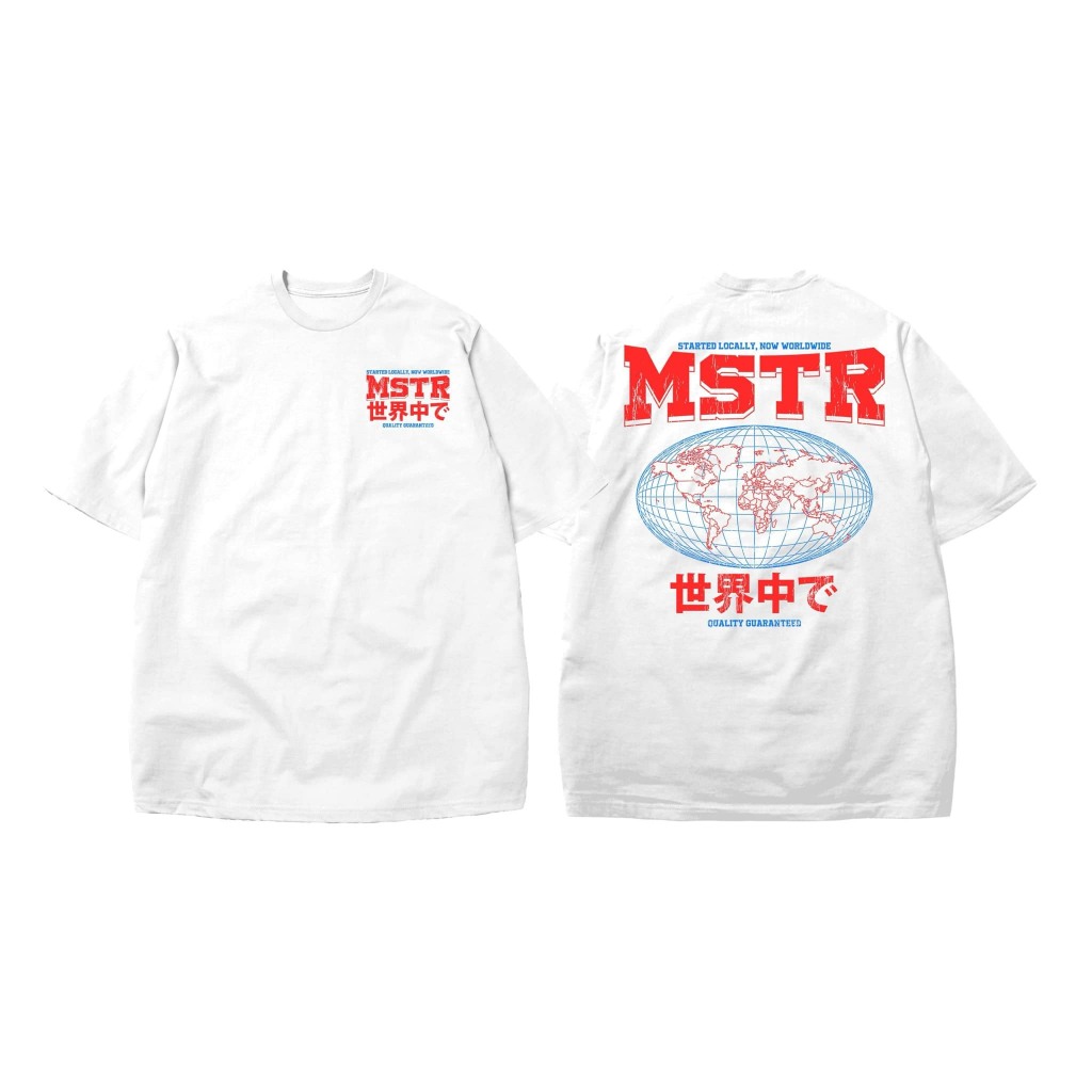 MSTR CO. - SKLOO COLLECTION "GLOBAL" Men T-Shirt (White) | Shopee ...