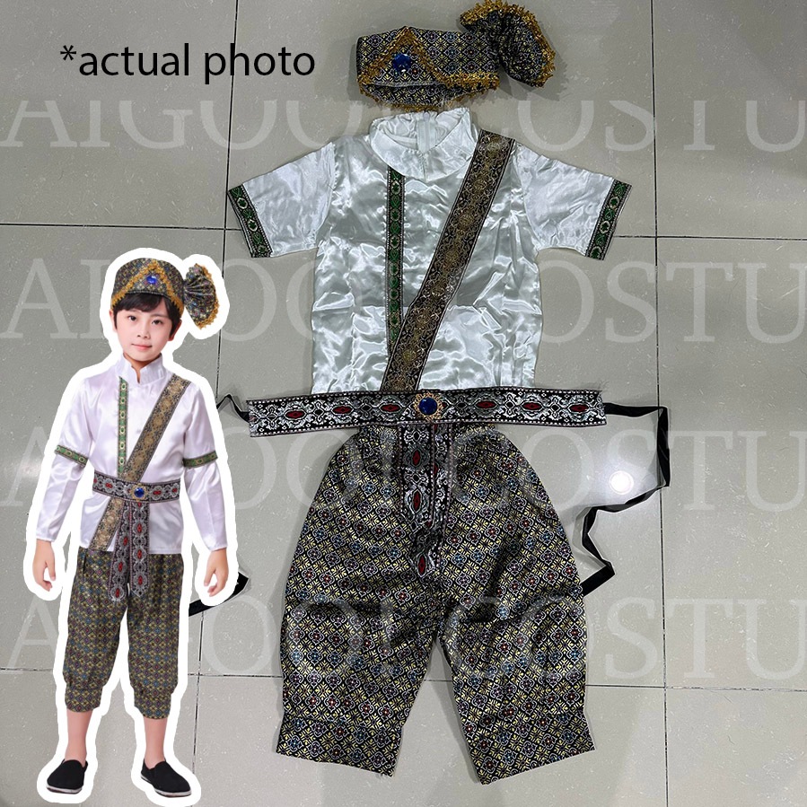 Cambodia Laos Thailand Costume for Boys Kids Southeast Asian Traditional Attire United Nations ...