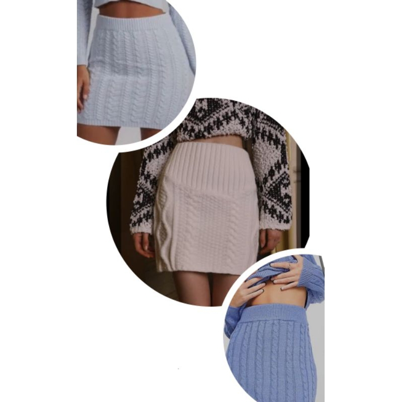 Mini Skirts Knitted (Mix) | Shopee Philippines