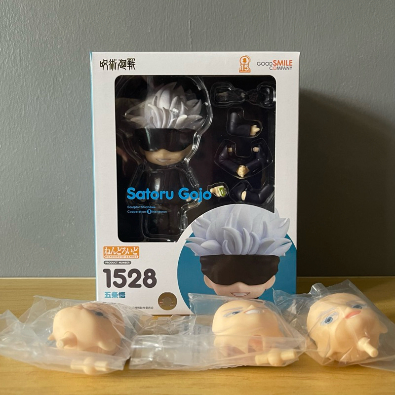 GSC Nendoroid Satoru Gojo No.1528 (+additional Nendoroid More face ... GSC Nendoroid Satoru Gojo No.1528 (+additional Nendoroid More face ...