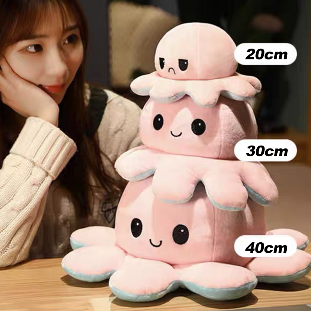 reversible Flip Stuffed Toys big Plush Doll 40cm Soft Simulation ...