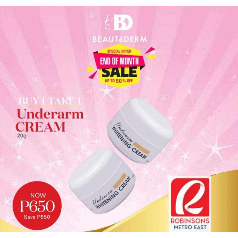 beautederm underarm cream b1t1 | Shopee Philippines