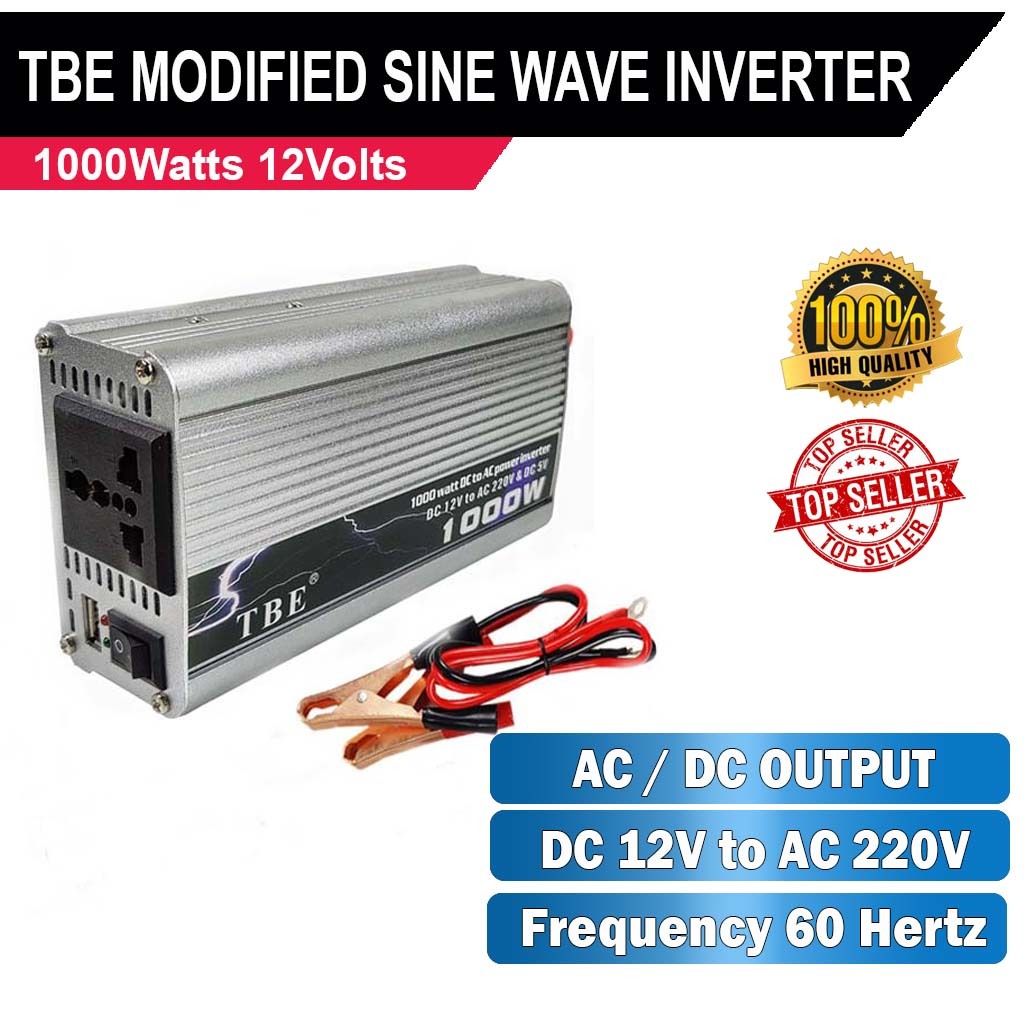 JAFED 1000w 12V TBE Modified Sine Wave Solar Power Inverter Offgrid ...