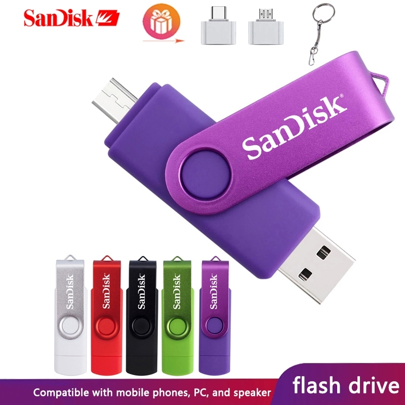 SanDisk OTG Flash Memory Driver 256GB 512GB 1TB 2TB Two-in-One Portable ...
