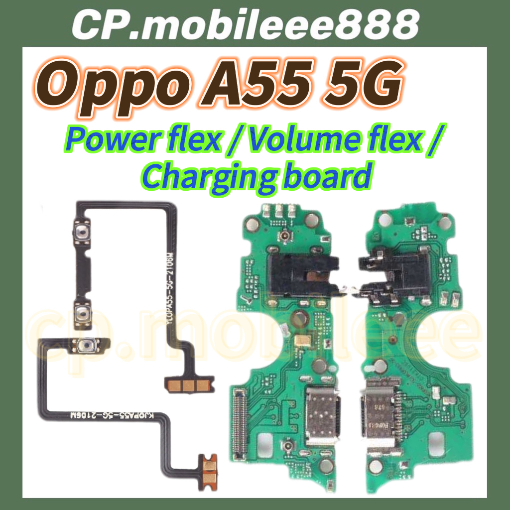 Oppo A55 5G Power Volume Flex Button Switch USB Charging Port Board For ...