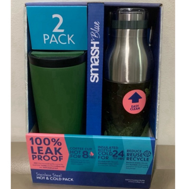 SMASH 2 piece hot and cold flask and bottle | Shopee Philippines