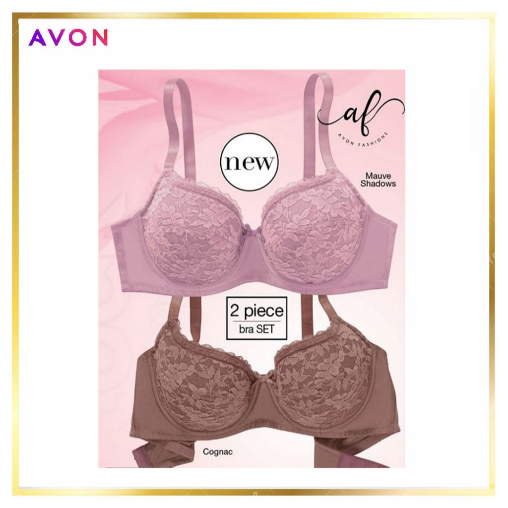Avon Fashion Classic Ingrid 2-pc Underwire Lace Bra Set | Shopee ...