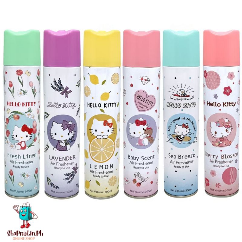 Hello Kitty Air Freshener Spray Home Fragrance 300ml Each | Shopee ...