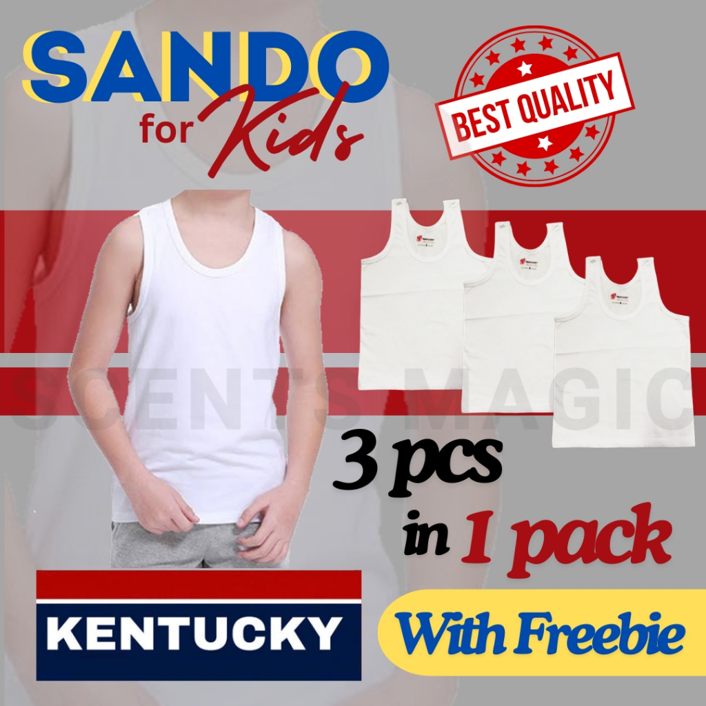 Kentucky Sando for Kids / for Adult (3pcs with FREEBIE ) Plain White ...