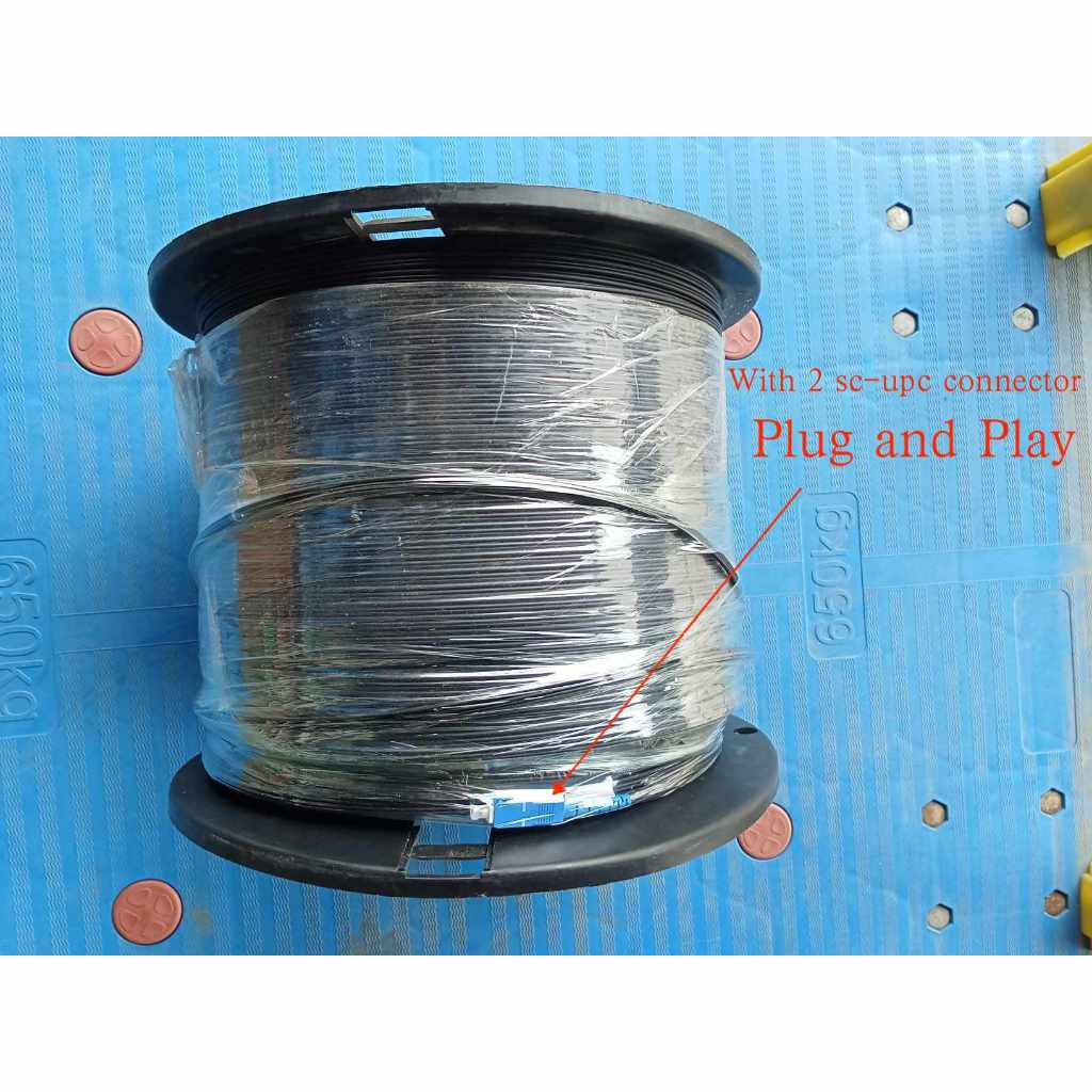 Fiber Optic Cable Single Core 1km 1000m Pure Black | Shopee Philippines