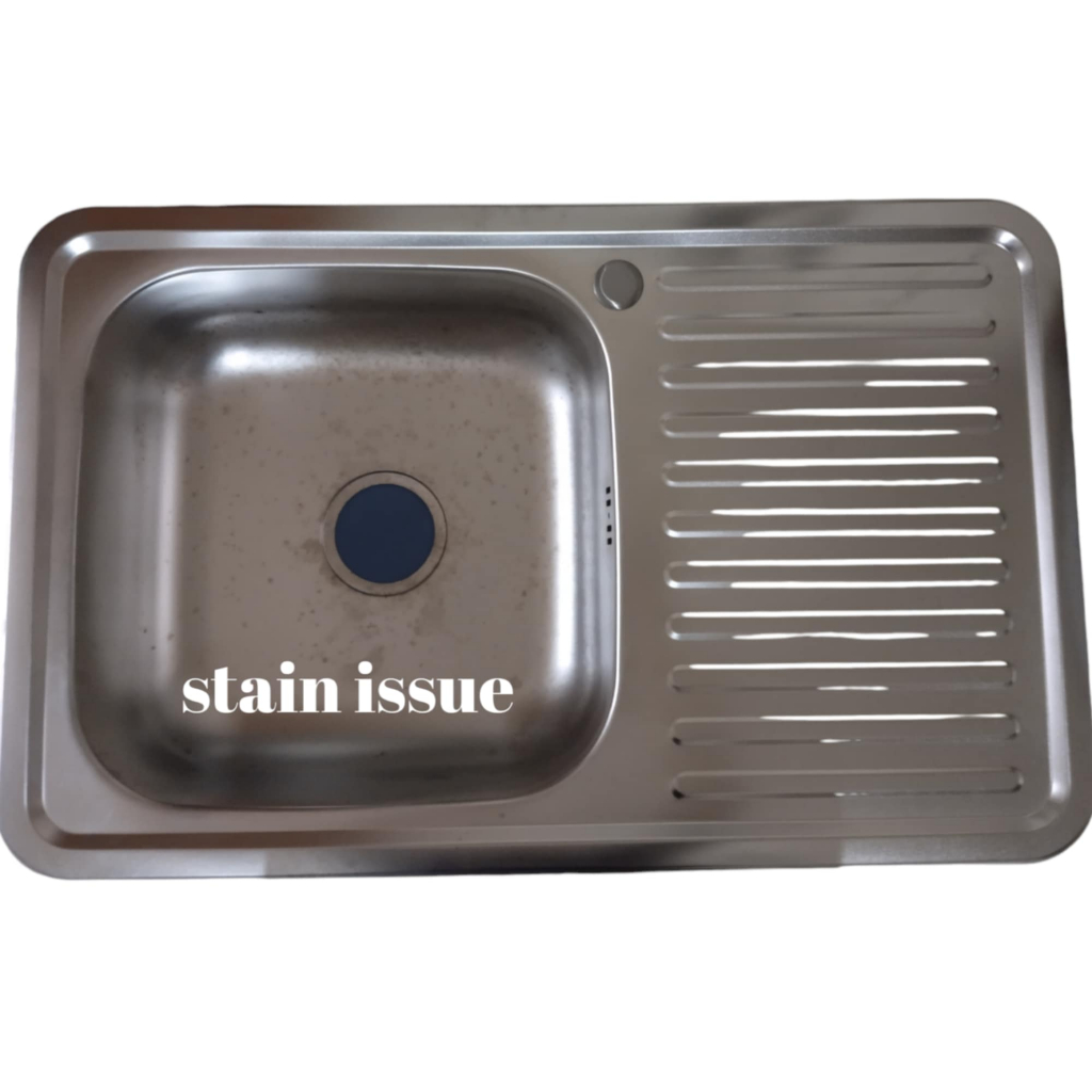 LOWEST PRICE Stainless kitchen sink/ lababo with drain Plate & Drainer ...