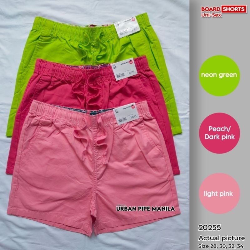 Urban Pipe Uni Sex Board Shorts 20255 Mid Length Above The Knee Cotton Tru Size Size By