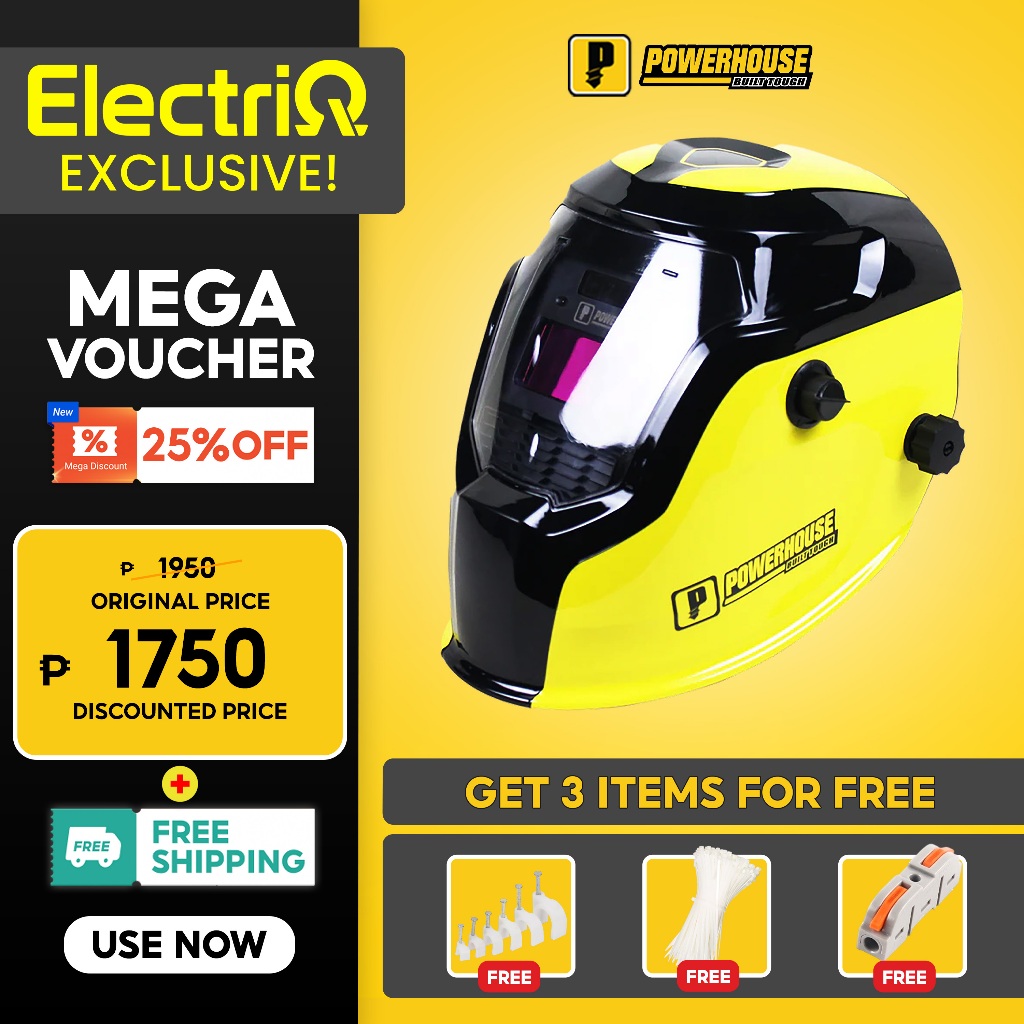 Electriq l Powerhouse Ultimate Series Auto Darkening Welding Helmet PH ...
