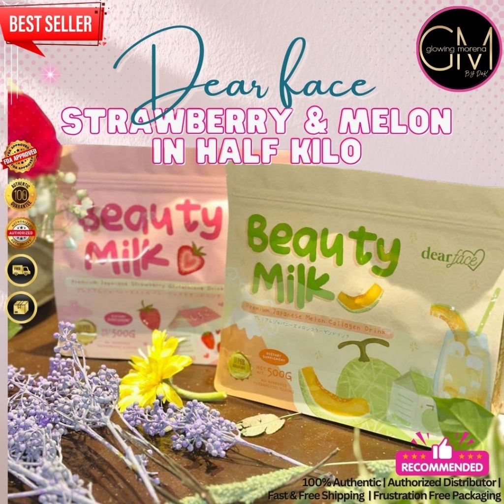 Dear Face Beauty Milk Strawberry and Banana in Half Kilo for Glowing ...