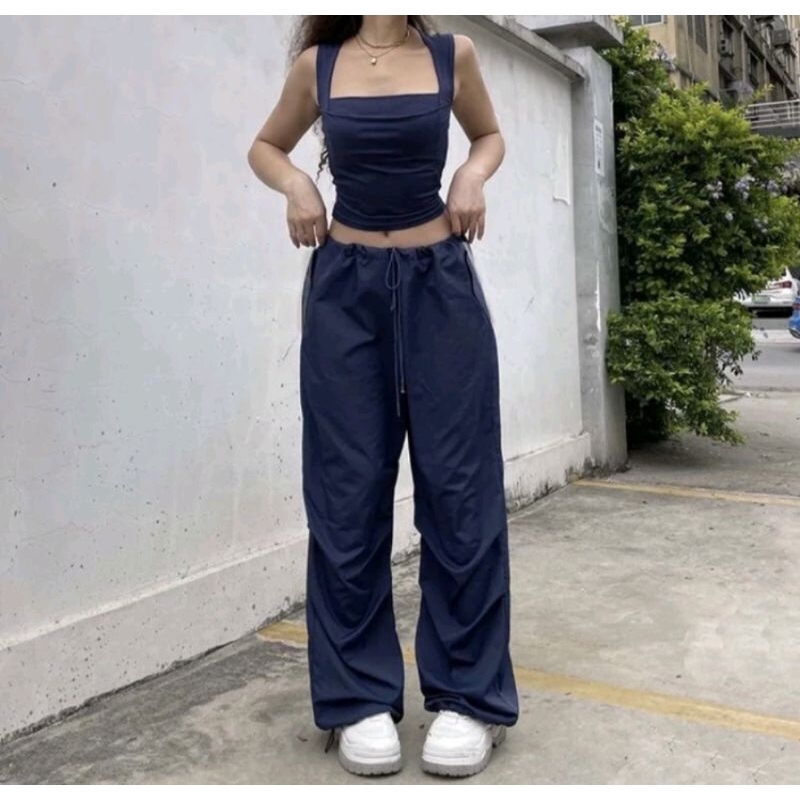 TAHI.KO PARACHUTE PANTS with garter cord SWAGG PANTS P002 | Shopee ...
