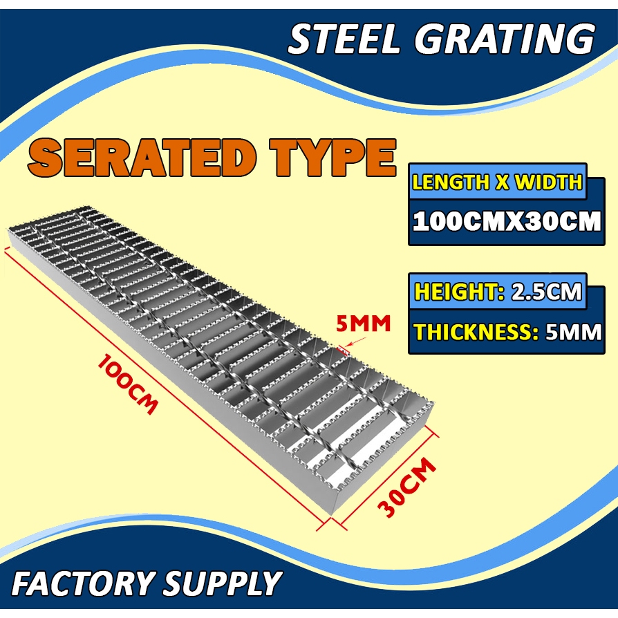 Galvanized Ditch Steel Grating Floor Drain Industrial or Commercial ...